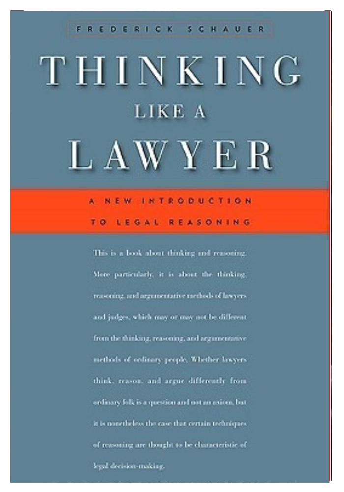 Thinking Like a Lawyer: A New Introduction to Legal Reasoning original ...